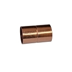Fissco | DA03RS-04 3/8"OD COUPLING W/ STOP COPPER SOLDER FITTING